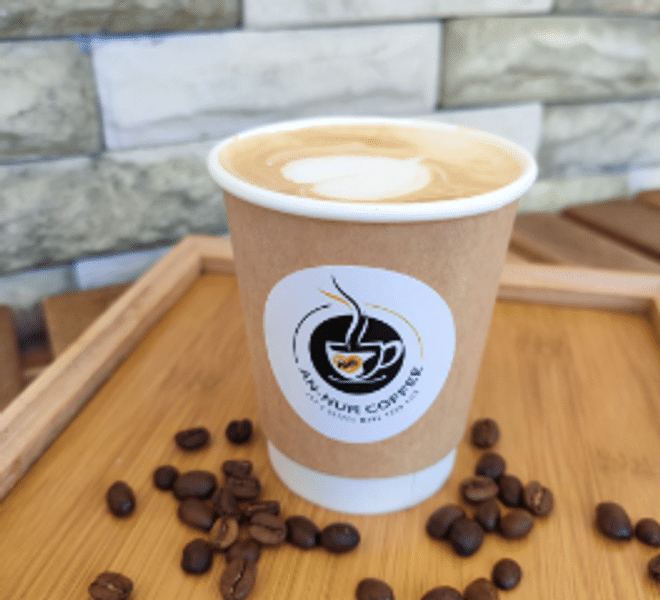 Hot Cafe Latte Caramel - An-Nur Coffee