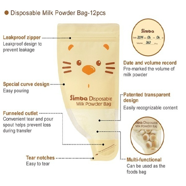 Simba Disposable Milk Powder Bag - Awesome Baby