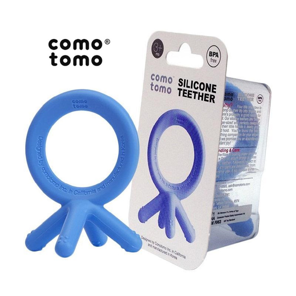 Comotomo Blue Silicone Teethers - Awesome Baby