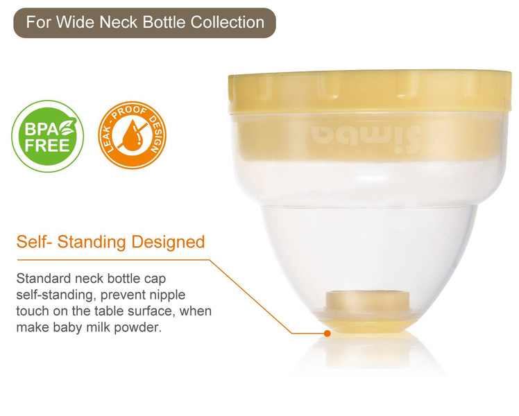 Simba Leak Proof wide neck cap set - Awesome Baby
