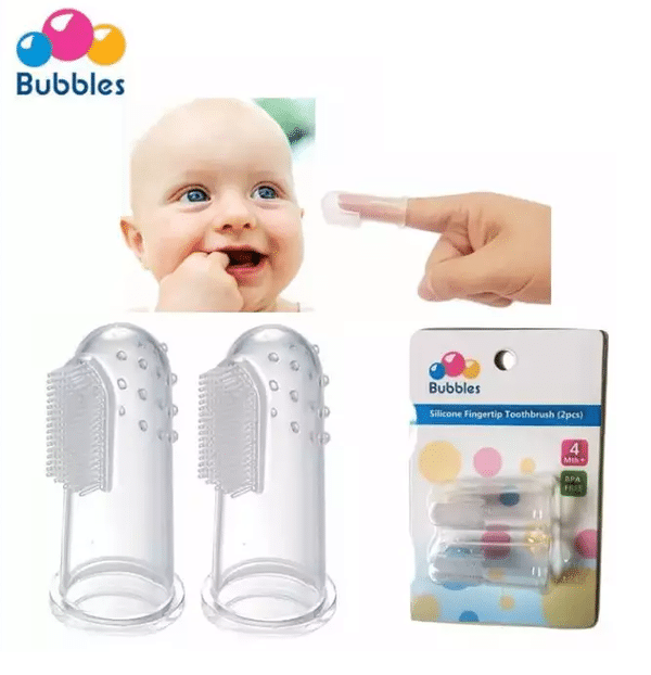 Bubbles Silicone Fingertip Toothbrush (2pcs) - Awesome Baby