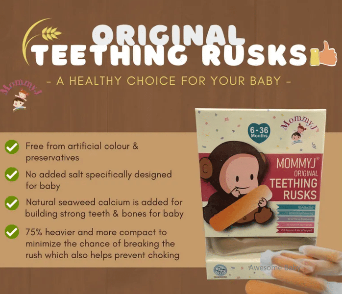 MommyJ Original Teething Rusks - Awesome Baby