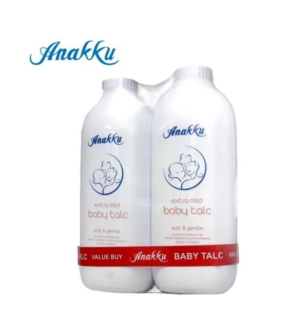 Anakku Baby Talcum Powder 500g x 2 - Awesome Baby