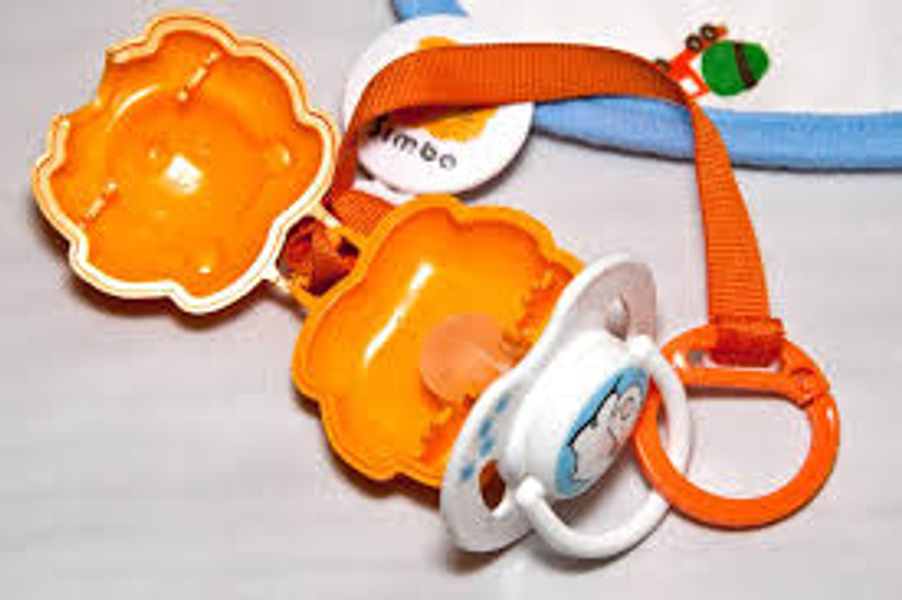 Simba Pacifier Holder Strap with Case Blue - Awesome Baby