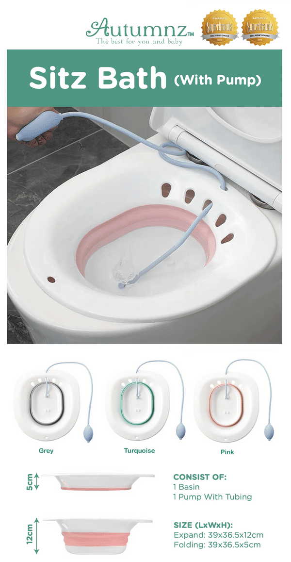 Autumnz Sitz Bath (With Pump) - Awesome Baby