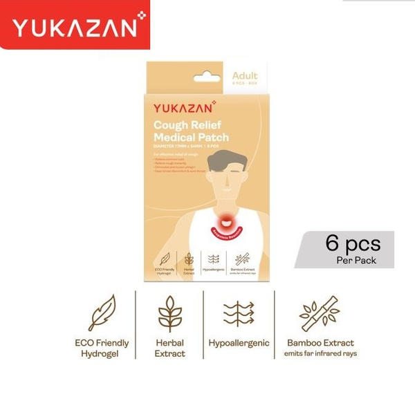 Yukazan Cough Relief Medical Patch- Adult 6s - Awesome Baby