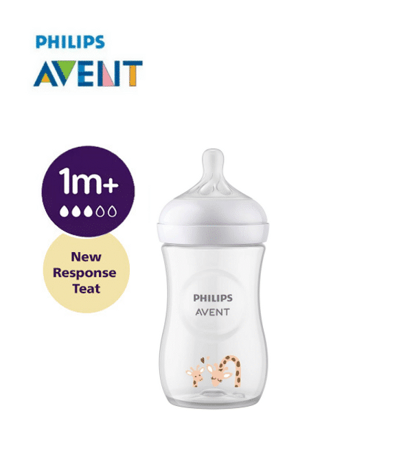 Avent Natural Response Bottle 9oz/260ml Single Pack Giraffe - Awesome Baby