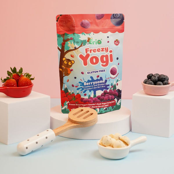 Erio Freezy Yogi Freeze Dried Yogurt Snacks ( 30g) Berrysome - Awesome Baby