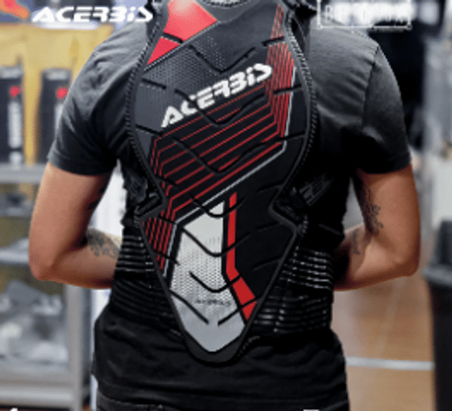 ACERBIS BACK PROTECTOR COMFORT 2.0 BLK/RED - Bikerbox Inc.