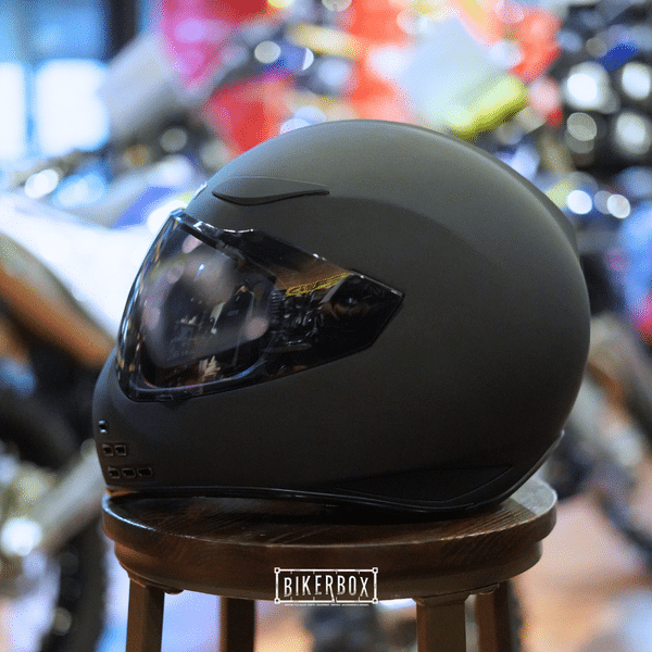 ICON DOMAIN HELMET CORNELIUS BLACK HELMET - Bikerbox Inc.