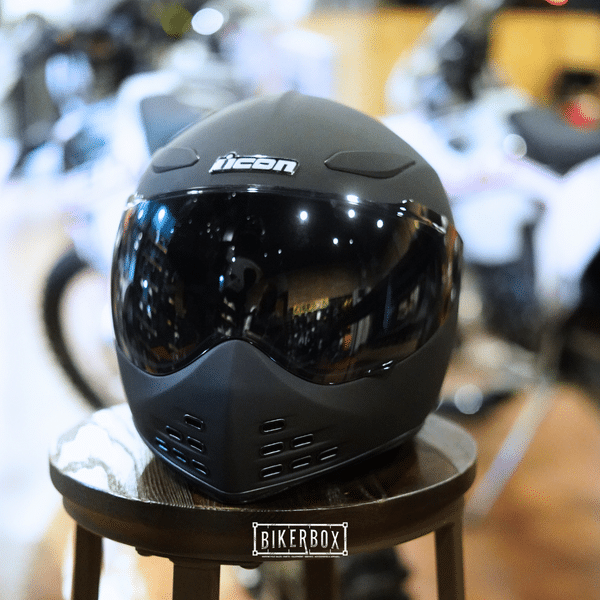 ICON DOMAIN HELMET CORNELIUS BLACK HELMET - Bikerbox Inc.