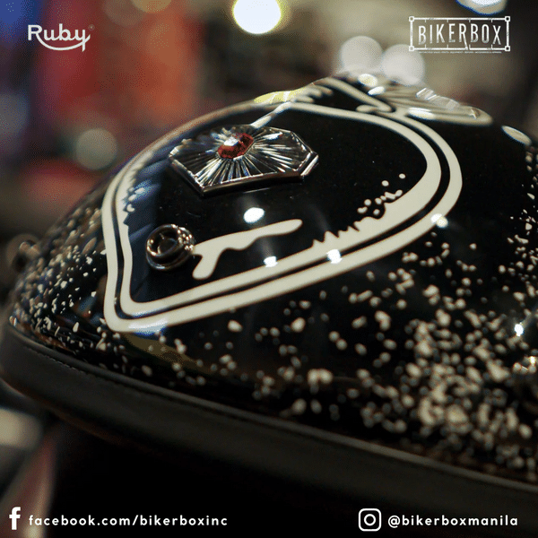 RUBY HELMET FULL FACE TRAGIC HEART - Bikerbox Inc.