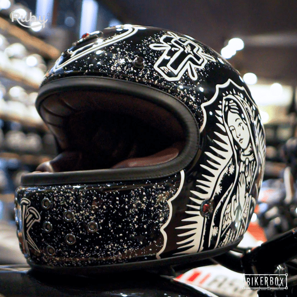 RUBY HELMET FULL FACE TRAGIC HEART - Bikerbox Inc.