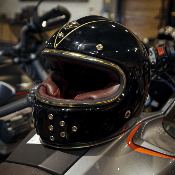 RUBY HELMET FULL FACE VARIANT GOLD - Bikerbox Inc.