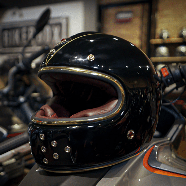 RUBY HELMET FULL FACE VARIANT GOLD - Bikerbox Inc.