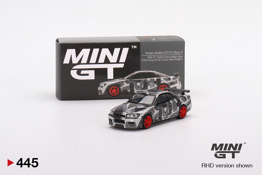 Mini GT 445 Nissan Skyline GT-R (R34) V-Spec II MINI GT Digital ...