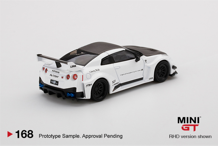 Mini GT 168 LB-Silhouette WORKS GT NISSAN 35GT-RR Ver.1 White MGT00168 ...