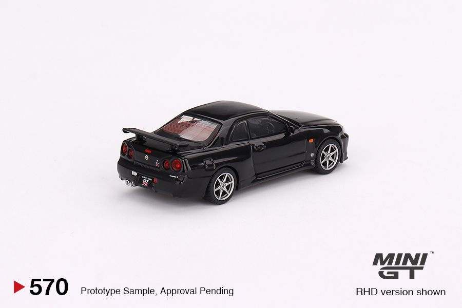 Mini GT 570 Nissan Skyline GT-R (R34) V-Spec Black Pearl MGT00570-R ...