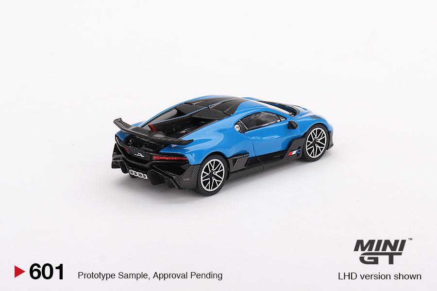 Mini GT 601 Bugatti Divo Blu Bugatti - Collectors Qube