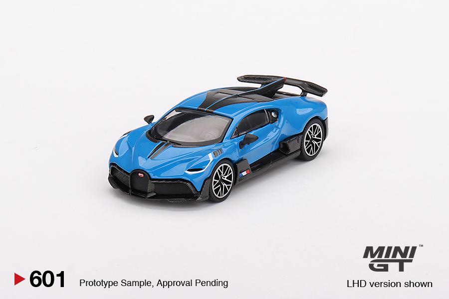 Mini GT 601 Bugatti Divo Blu Bugatti - Collectors Qube