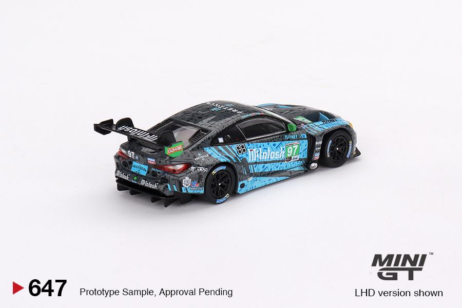 Mini GT 647 BMW M4 GT3 no 97 Turner Motorsport IMSA 2023 Laguna Seca ...