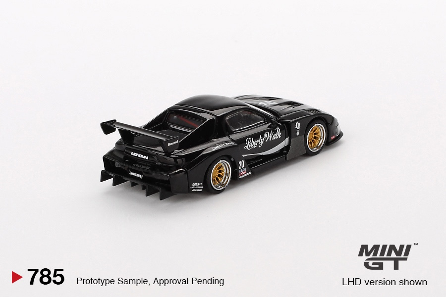 Mini GT 785 MAZDA RX-7 LB-Super Silhouette Liberty Walk Black MGT00785-R - Collectors Qube