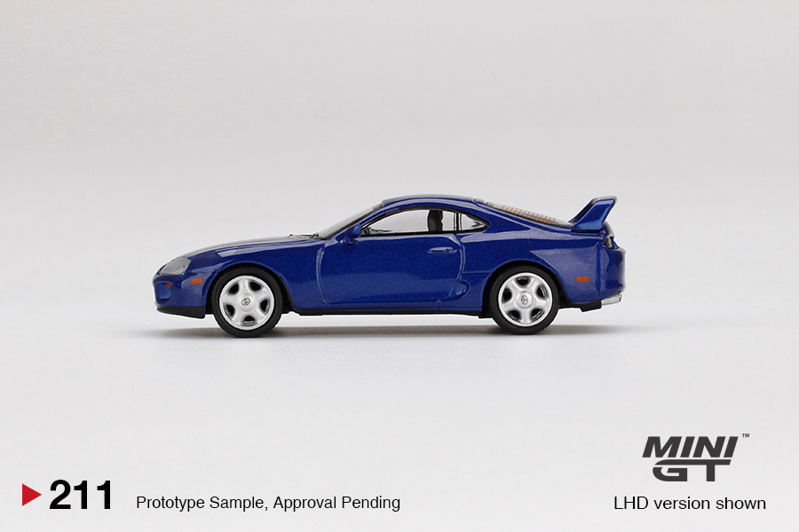 Mini GT 211 Toyota Supra Blue Pearly Metallic MGT00211-L - Collectors Qube