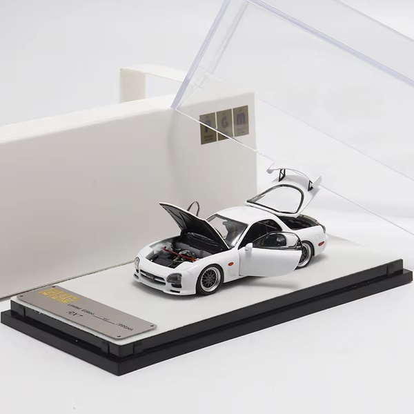 PGM 1.64 Mazda RX7, White Ordinary (Rectangular Base) PGM64-RX7-WHI-O ...