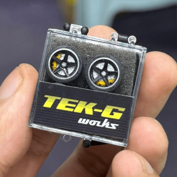 Tek-G Works x QUBE Top Secret Wheels Silver TASKL24 Exclusive ...