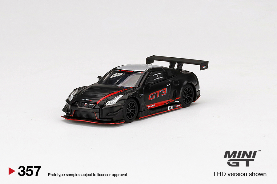 Mini GT 357 Nissan GT-R NISMO GT3 2018 PRESENTATION Matte Black ...
