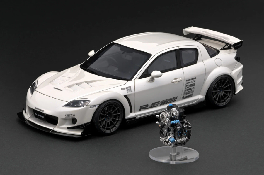 IgnitionModel 1.18 Mazda RX-8 (SE3P) RE Amemiya Pearl White With 13B ...