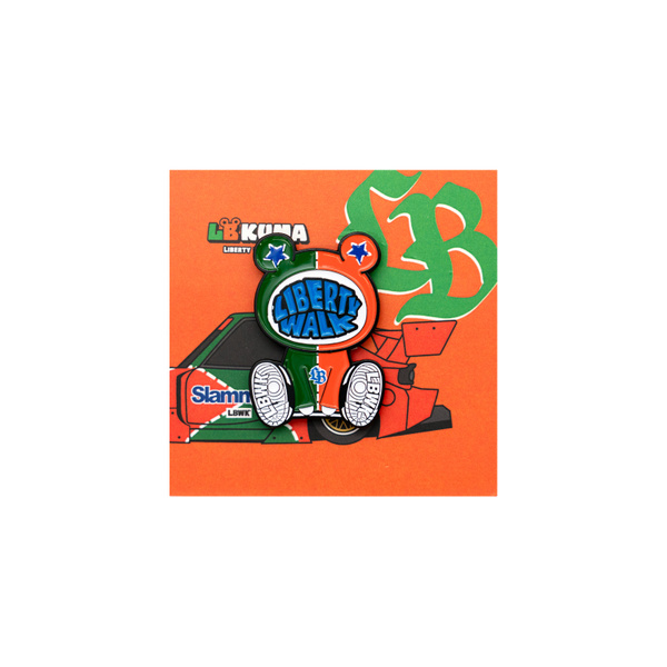 Leen Customs X LBWK Pin Badge KUMA FD Orange Green - Collectors Qube