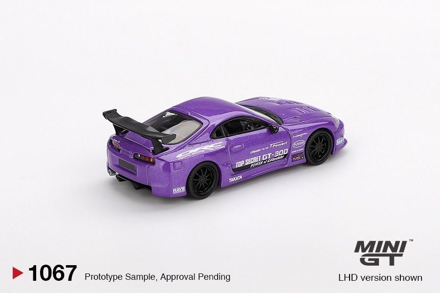 Mini GT 1067 Toyota Supra (A80) Top Secret GT-300 Top Secret Purple ...