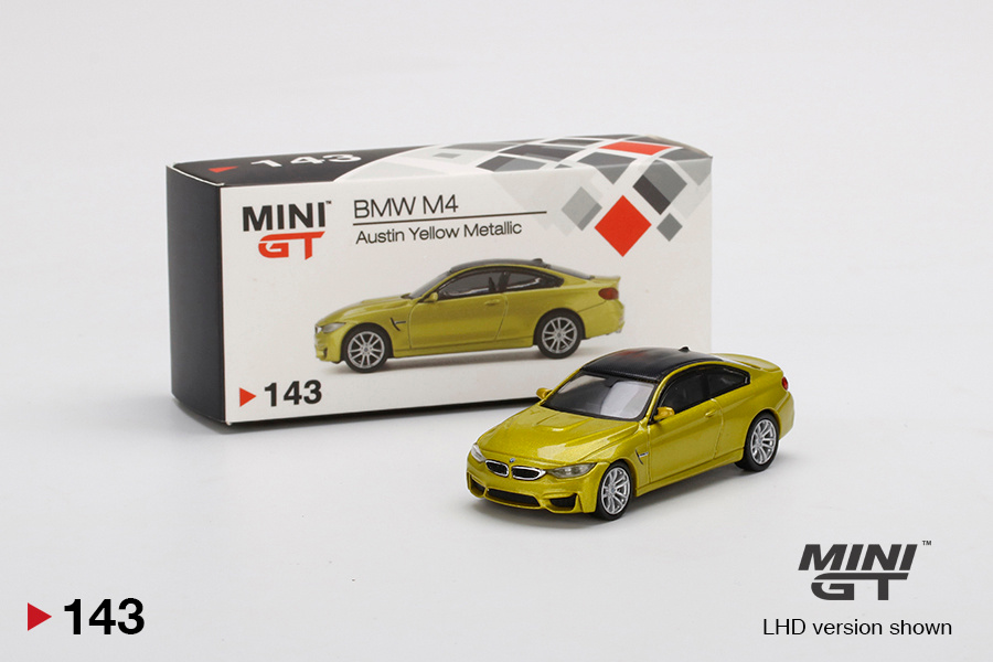 Mini GT 143 BMW M4 (F82) Austin Yellow Metallic MGT00143-R - Collectors ...