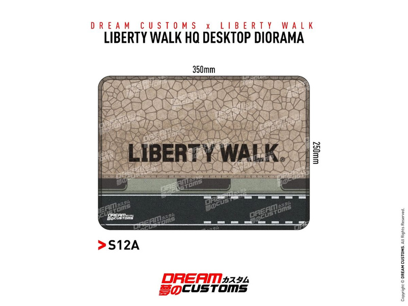 Liberty Walk HQ Desktop Diorama (LIBERTY WALK logo) - Collectors Qube