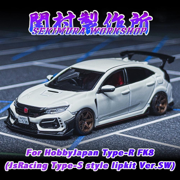 Sekimura Hobby Japan Civic FK8 Js Racing SW Style Lip Kit White ...