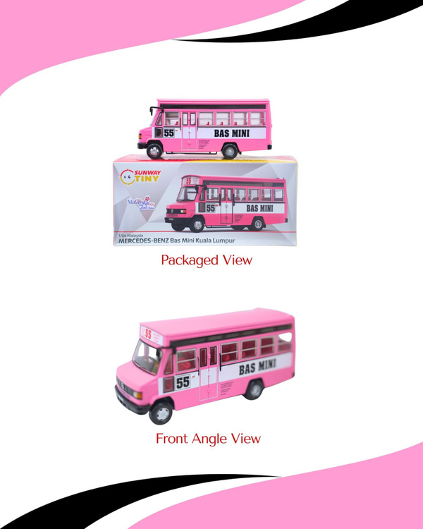 Sunway Tiny 1.64 Mercedes-Benz Bas Mini Kuala Lumpur #55 - Collectors Qube