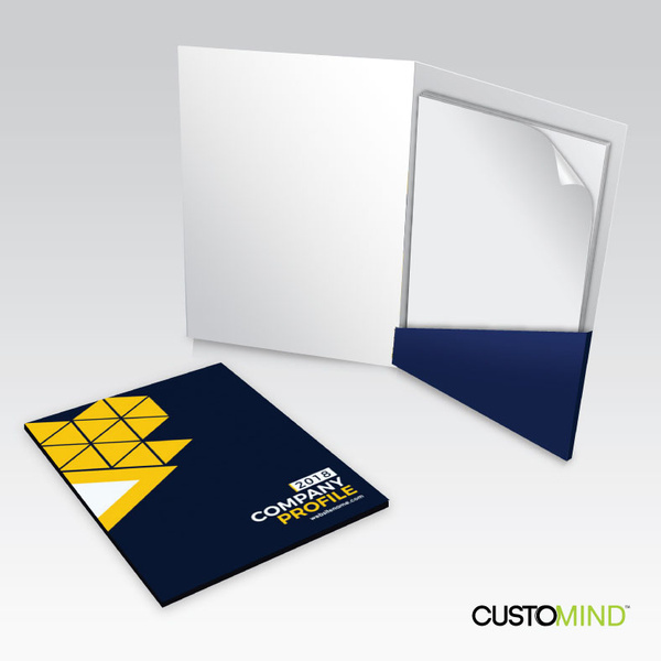 Corporate Folder- 1 Fold (Offset Print) - Customind Design & Printing