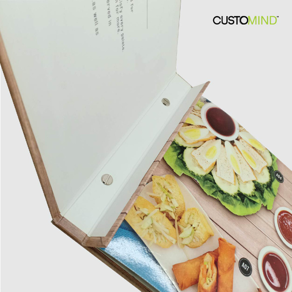 Printed Hardcover Menu A4 - Customind Design & Printing