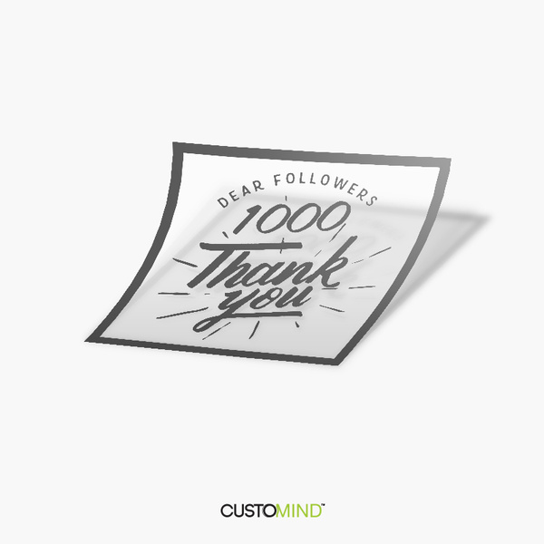 [104pcs] Transparent Sticker - Customind Design & Printing