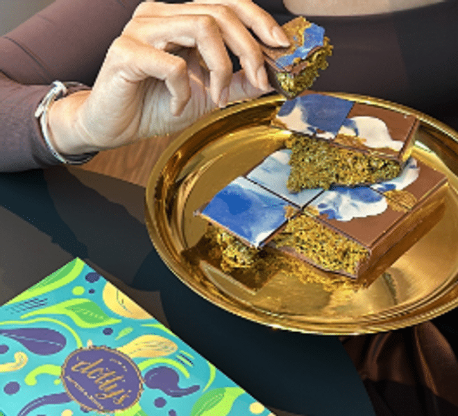 Pistachio Kunafa Chocolate - Dotty's Pastries & Coffee