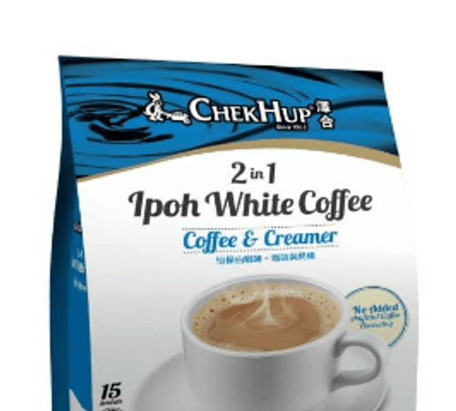 CHEK HUP BLUE 2 IN 1 SUGAR FREE WHITE COFFEE 12 x 30 g - e-Petani Malaysia