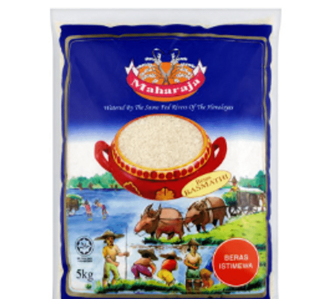 Maharaja Basmathi Rice 5 kg - e-Petani Malaysia