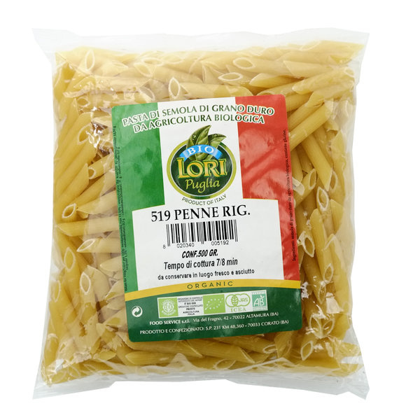 Bio Lori [519 PENNE RIG] (500g) - EarthOrigins