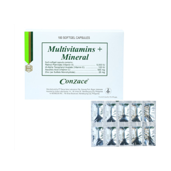 CONZACE MultiVitamin Mineral Capsule - FJ Medical and Dental Source