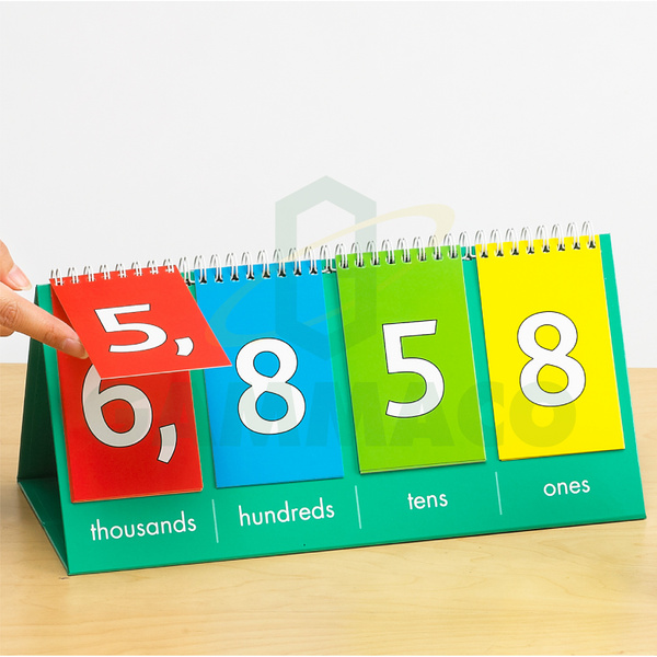 Place Value Flip Chart-Teacher Size-Thousand - NSM Science Shop