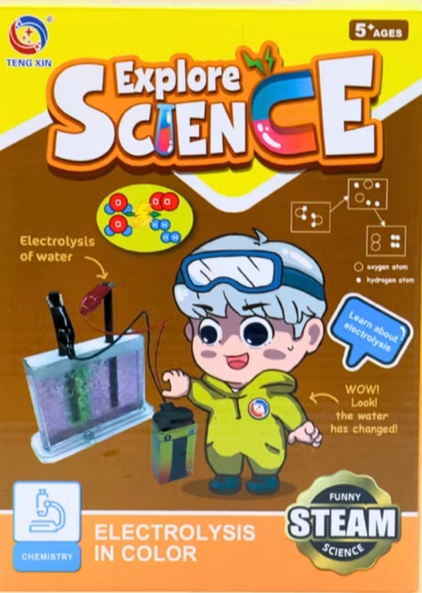 Explore Science_Electrolysis in Color - NSM Science Shop