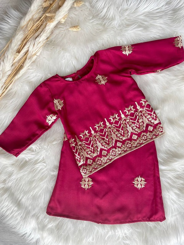 Kurung Kellina Sulam Songket (Ruby Red) - Gosh Baby Shop - Gosh Kids Design