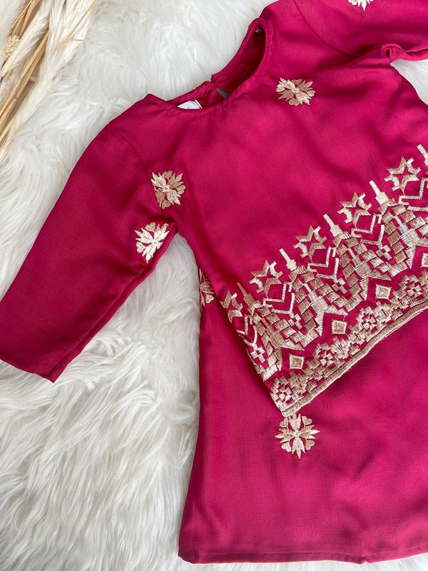 Kurung Kellina Sulam Songket (Ruby Red) - Gosh Baby Shop - Gosh Kids Design