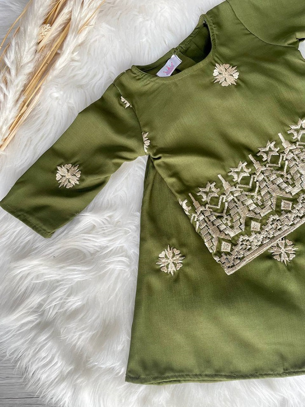 Kurung Kellina Sulam Songket (Olive Green) - Gosh Baby Shop - Gosh Kids ...